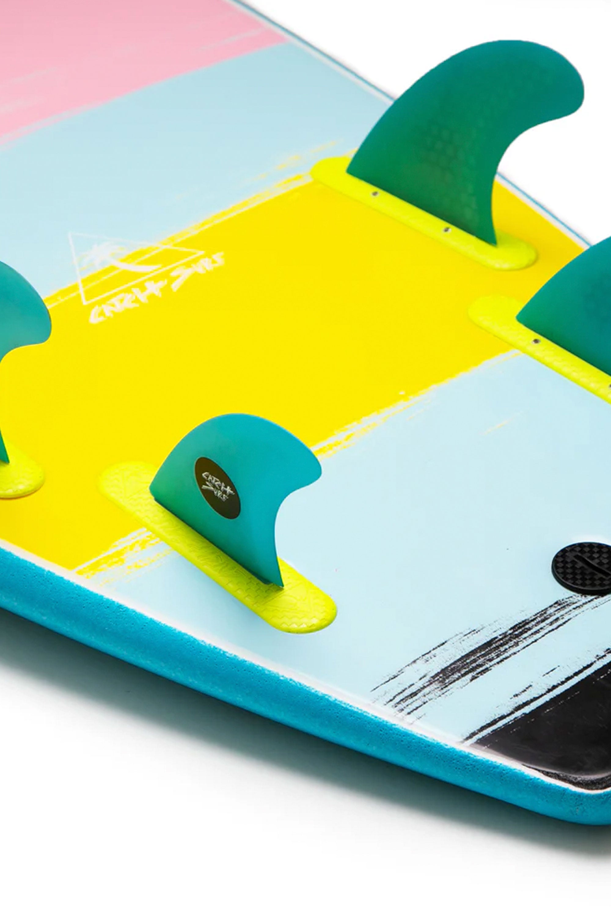 CATCH SURF HONEYCOMB HI PERF 4FINS CYAN | Shop at PUKAS SURF SHOP