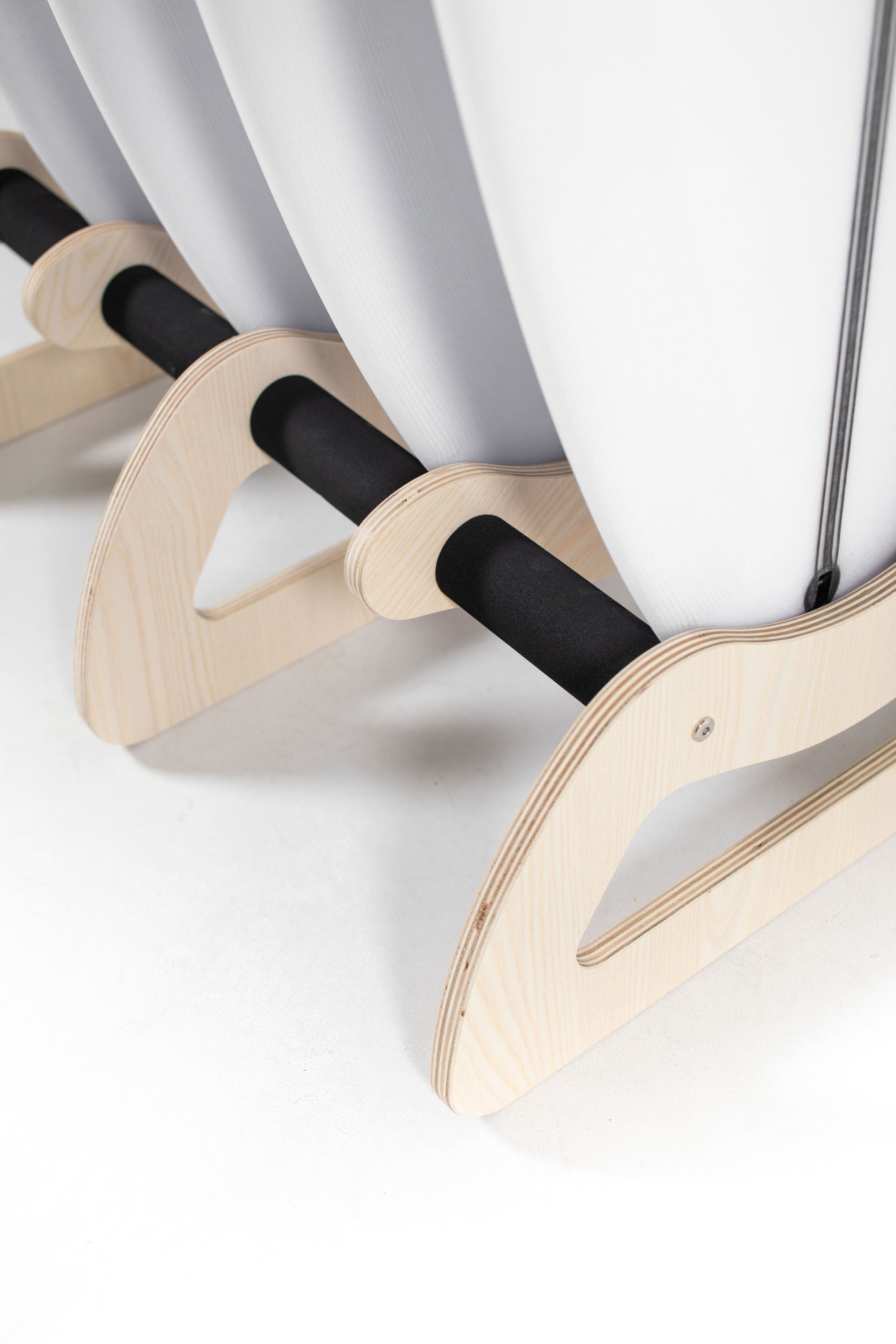 SURFLOGIC - WOODEN FREE STANDING SURFBOARD RACK | Shop at PUKAS SURF SHOP